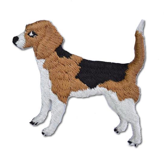 Beagle Embroidered Iron On Patch — Kenco Outfitters