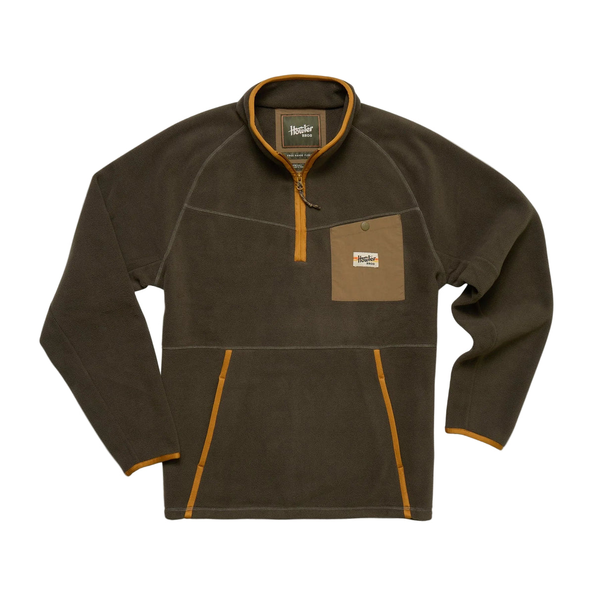 Men's Free Range Fleece 1/4 Zip Pullover | Army — Kenco Outfitters