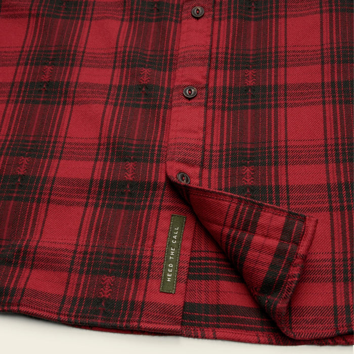 Men's Quintana Quilted Flannel Shirt | Big Barrett Plaid: Brick Red ...