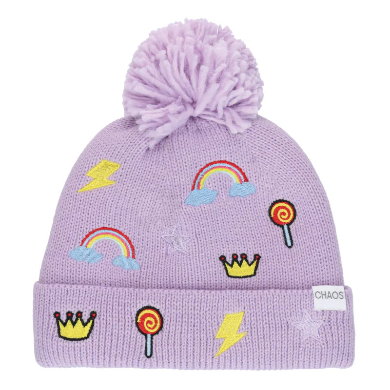 Kids' Pink A Boo Beanie | Lavender — Kenco Outfitters