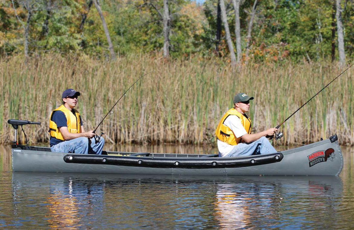 Radisson 14ft Wide Transom Canoe Camo — Kenco Outfitters